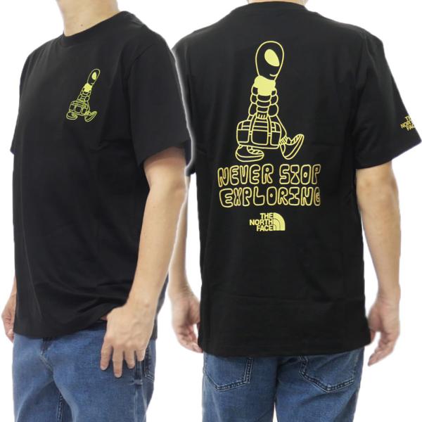 【おすすめ ブランド ファッション ザ・ノース・フェイス メンズ半袖Tシャツ カットソー トップス black 黒】