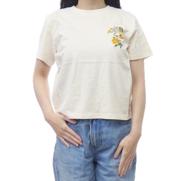 【おすすめ ブランド ファッション ザ・ノース・フェイス カットソー 半袖 トップス おしゃれ かわいい offwhite 白】