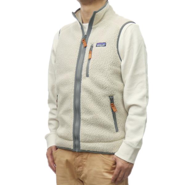 PATAGONIA パタゴニア フリース ボアベスト 22821 MEN’S RETRO PILE VEST（メンズレトロパイルベスト） PLCN オフホワイト 定番 人気商品