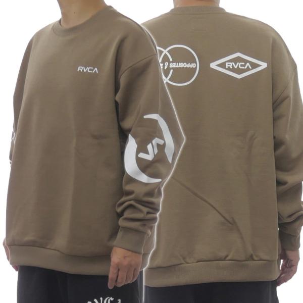 RVCA ルーカ トレーナー BF042003 STACKHOUSE CR メンズ ブラウン
