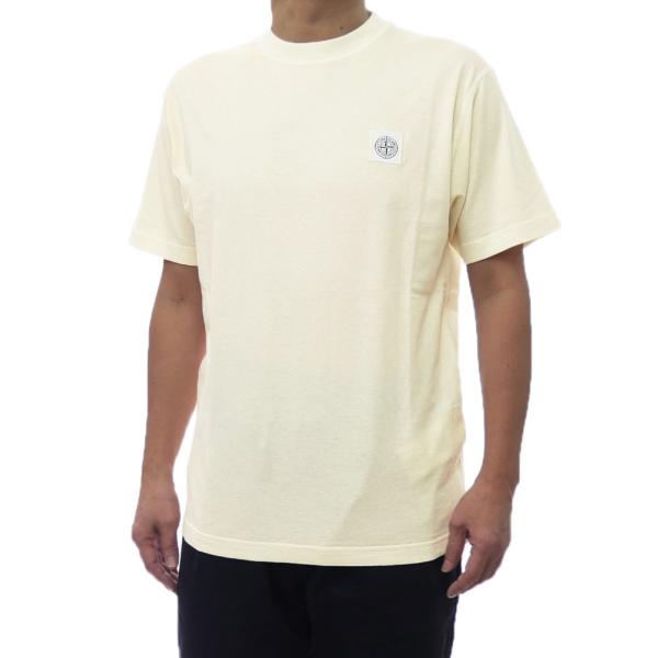 STONE ISLAND ストーンアイランド クルーネック Tシャツ 2100026 メンズ アイボリー 2026春夏新作