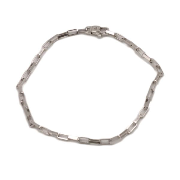 【おすすめ ブランド ファッション アクセサリー ブレスレット モード ミニマル ホワイトロジウムコーティング silver 銀】
