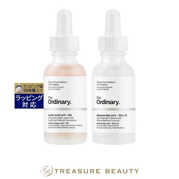 ◇ブランド：ジ オーディナリー The Ordinary ◇商品名：乳酸10％+ヒアルロン酸 30ml とナイアシンアミド 10% + 亜鉛 1% 30ml のセット Lactic Acid 10% + HA  &amp; Niacinam...