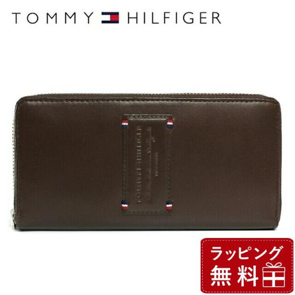 【ブランド】TOMMY HILFIGER（トミーヒルフィガー）【品目】財布（長財布）【型番】0091-5844/02（31TL13X024-200）【カラー】BROWN（ブラウン）【素材】牛革【サイズ】本体：約H9cm×W19cm×D2.5...
