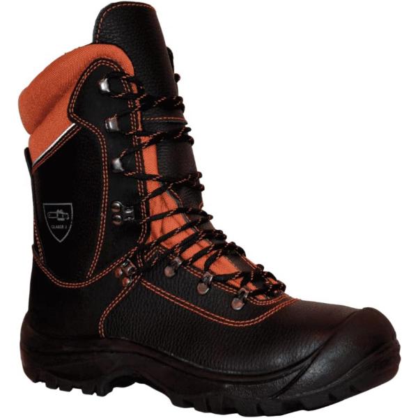 TH11 Class 2 Extreme チェーンソーブーツは、擦り傷に強いレザーアッパーに、パッド入りコーデュラカラーとスチール製トゥーキャップを備えています。ミッドソールは複合的な穴あき防止加工が施されています。ポリウレタンを注入したソ...