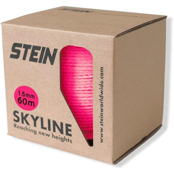 STEINスカイラインのスローラインは、超高分子量ポリエチレン（UHMwPE）、別名ダイニーマから製造されています。1.5mmから2.2mmまでの3種類のサイズがあり、平均破断強度は250kgから450kg（1.5mm = 250kg | ...