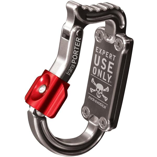Rock Exotica トランスポーター ツール キャリア ハーネス ラッキング カラビナトランスポーターは、ロックしたいときにはロックし、ギアに素早く簡単にアクセスしたいときにはオープンする、デュアルプッシュボタンゲートを備えたツールキ...