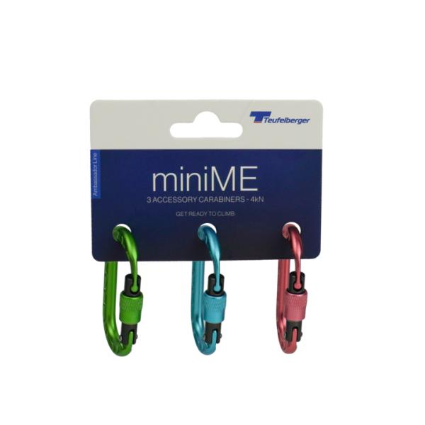 大型カラビナのミニクローンであるにもかかわらず、miniMEは大型カラビナよりも強くタフであることが示されている。あなたのminiME は控えめで、あなたを裏切ることなく多くの任務を遂行する。唯一の課題は、色を選ぶことだ。破断強度：4kNN...