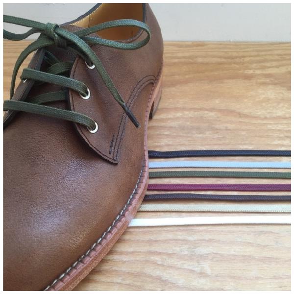 商品：靴ひも　　　革ひものうような光沢感の靴紐　　　アクリル平紐　6ｍｍ（〜50ｃｍ）長さ：50ｃｍ※50ｃｍ以内で他の長さをご希望の方は、長さ選択部分で「その他」をお選びいただき、ご希望の長さを備考欄または、メールにてご連絡ください。幅・...