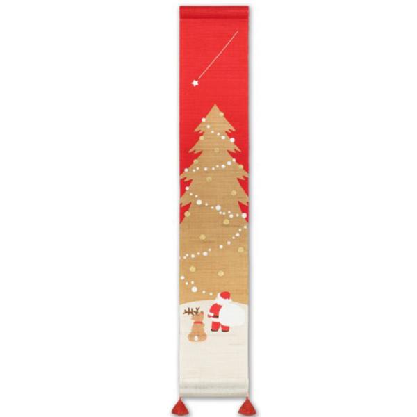 長さ60cmの豆タペストリーがついに登場。細タペストリーの約3分の1の長さで、コンパクトに掛けていただけます。クリスマスの夜、流れ星に掛けた願いが、サンタさんの元へと届きそうです。豆タペストリーは幅１０センチ、長さ６０センチなので飾る場所を...