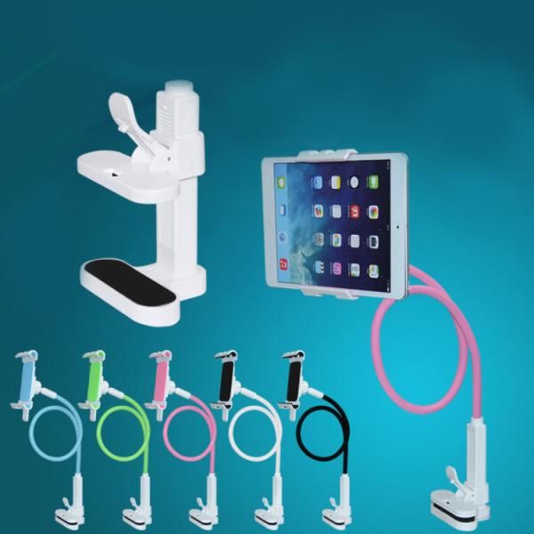 ■キーワードスマホスタンド スマホホルダー 360°自由回転 フレキシブルアーム 卓上 滑り止め 卓上 ベッド クランプ式 螺旋式 安定性抜群 寝ながら iPhone/Android 対応 クリップ式 iPhone スマートフォン 携帯 ス...