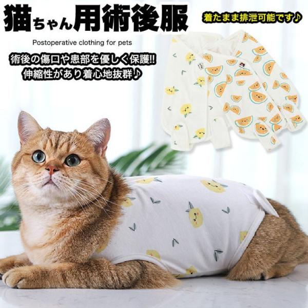 猫の皮膚病の治療中、その他術後の着用に大活躍間違いなしの術後服になります。伸縮性のある素材＆肌触りの良いコットン＆スパンデックス素材を採用する事により程よいフィット感を実現可能に。ストレスフリーな着心地と着脱はマジックテープ式で楽々♪また、...