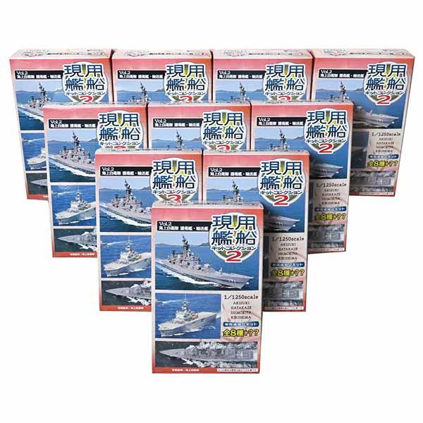 1/1250スケールで現用艦船を半完成組立キット化！第2弾！大好評の1/1250スケール「現用艦船キットコレクション vol.1 」に待望の続編が登場！【セット内容DD115 あきづき フルハルver./展示用台座付属DD115 あきづき ...
