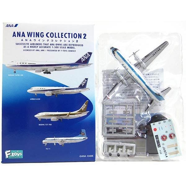 ANAが所有する旅客機の1/500スケール第2弾が登場！今年退役したB747SR、最新鋭機B737-700を含めた豊富なラインナップ小型機には同スケールのタラップ車、貨物牽引車等の地上支援機が付属！モデル単体だけの楽しみだけでなく、より広が...