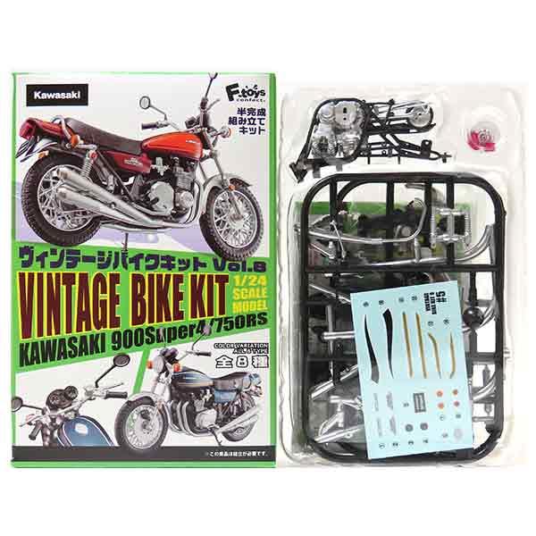ヴィンテージバイクキットの第8弾は、1972年に北米で先行発売されたカワサキの900 Super（型式名 Z1）と日本国内仕様の750RS（型式名 Z2）が登場！世界最高峰のモーターサイクルを目指し、当時の最先端技術を惜しみなく投入したスポ...