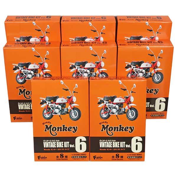 『ヴィンテージバイクキット』第6弾は 50年にも及ぶロングセラーのモンキーが登場！1/24スケール、ヴィンテージバイクキット6弾では、2017年に惜しまれつつ生産終了 したものの今なお多くの愛好家を魅了する、モンキーの豊富なバリエー ション...