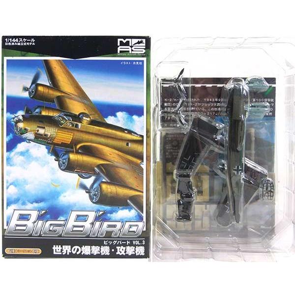第2次大戦中活躍した大型機・爆撃機を中心に1/144スケールで再現した彩色済組立モデル「ビッグバード Vol.3」です。機体のパネルラインをきっちりと掘り込み、キャノピーはクリアパーツで再現したコレクションシリーズの第3弾!!Vol.3では...