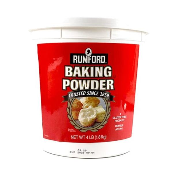 焼きミョウバンを使用せず、生地の膨らむ作用が2段階で起こるダブルアクティングのベーキングパウダーです。一回目は生地に水が加わった時、二回目は温度を加えた時、さらに過熱時にもガスが発生するため、よく膨らみます。ベーキングパウダーは反応がすぐに...