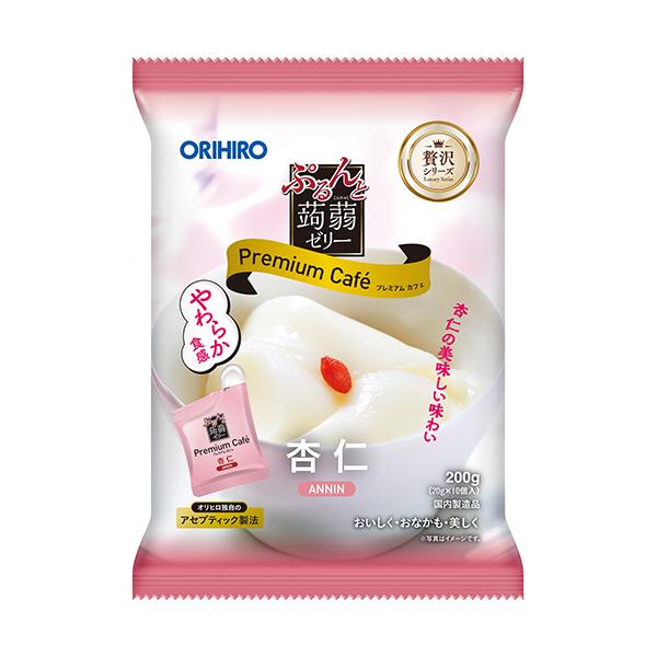 素材の美味しさそのままに やわらか食感の蒟蒻ゼリー ぷるんと蒟蒻ゼリープレミアムカフェ 杏仁１）新形態、新食感の蒟蒻デザート２）独自のアセプティック製法で、素材の美味しさが生きています本品はアセプティック製法により酸味料を使用せずに常温保存...