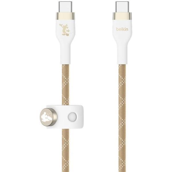 【PD急速充電対応】BelkinのUSB-C to USB-CシリコンケーブルはUSB-C Power Deliveryに対応しており、Samsung S21 Ultraを26分で0%から50%まで急速充電できます。【高い耐久性】BOOST...