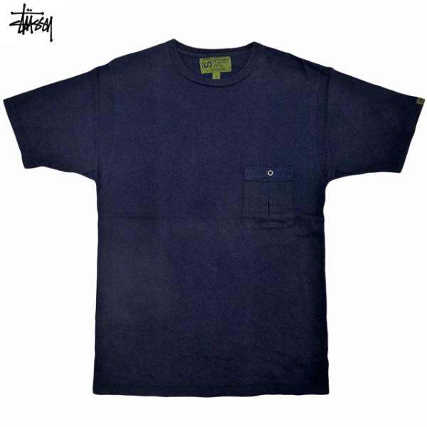 ストリートの雄"STUSSY/ステューシー"より20周年記念タグを装着したアメリカ製古着の無地ポケットTシャツ『Used Made in USA 20th Anniversary Stussy Surplus Pocket Tee』が入荷！...