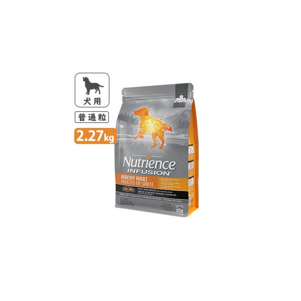 ブリティッシュコロンビアのフレーザーバレー地方で育った新鮮なチキン、GI値の低い全粒穀物（オーツとハト麦）、栄養豊富な野菜と果物を使い、衛生管理された工場で作られたドッグフードです。愛犬の健康に必要な栄養素がバランス良く含まれています。（成犬用）