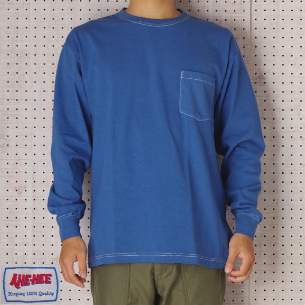 ☆Ahe'hee L/S Pocket Tee のご紹介です。・Ahe'hee定番丸胴ボディーを使用。シャリっとした肌触りがクセになるロンTです！・6.8oz程の厚く丈夫な綿100%の生地で。リブもかなり丈夫で永く着用できる上質な仕上がりで...
