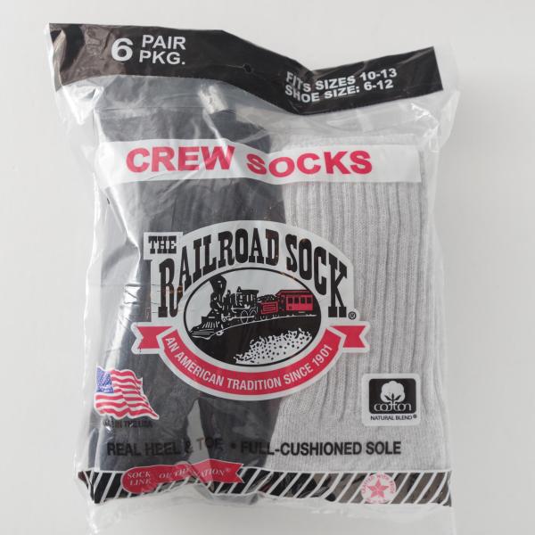 ☆RAILROAD SOCK 6PAIR CREW SOCKS のご紹介です。・1901年に設立されたアメリカ、ミズーリ州の老舗ソックスメーカー「レイルロードソック(RAILROAD SOCK)」は 鉄道作業員用ソックスの生産からスタートし...