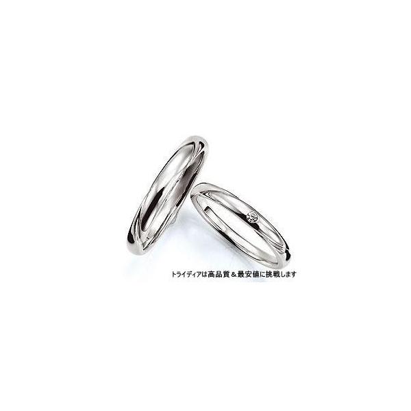 【写真】右  【素材】Pt900  【天然ダイヤモンド】0.01ct/1pc  【リングサイズ】〜#13  【幅】2.9mm(目安) 【厚】2.0mm(目安) 【納期】4週間  あえて「飾らない」美しさを追求すると   その答は「シンプル」...
