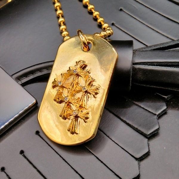 ■商品コード5crossplateneck■セット内容5ファイブクロスプレートチャームネックレス新品・箱なしチェーン長さ：約51cm仕上：メッキ加工