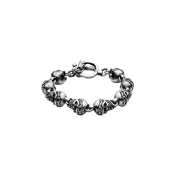 メーカー：BOMBERG ボンバーグ　製品名：SKR_BRCLT_1-SS　ケースサイズ： 横（リューズ含めず）×縦×厚み：205mm　ケース素材：ステンレススティール　SKULLY RIDER BRACELET-L