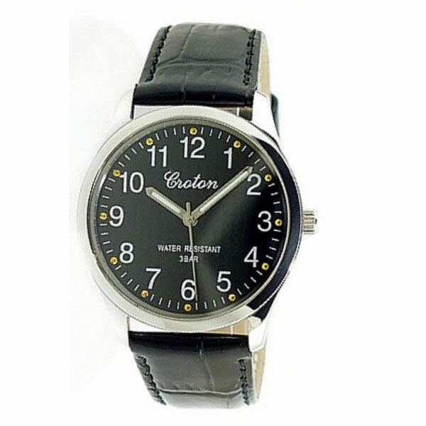 メーカー：CROTON クロトン製品名：RT-157M-1JANコード：4961136062279説明1 仕様：クオーツ　ケース素材：ステンレス　風防素材：サファイアガラス説明2 バンド素材：牛革型押説明3 防水：日常生活防水　説明5 メー...