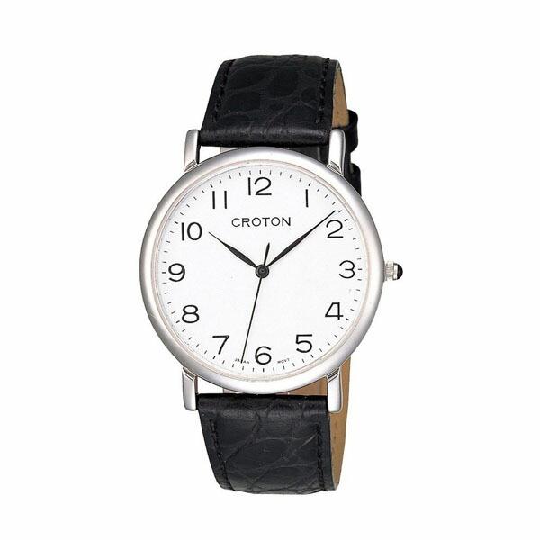 メーカー：CROTON クロトン製品名：RT-125M-3JANコード：4961136061043説明1 仕様：クオーツ　ケース素材：真鍮　風防素材：サファイアガラス説明2 バンド素材：牛革型押説明3 防水：日常生活防水　説明5 メーカー保...