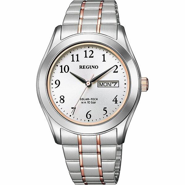 メーカー：CITIZEN シチズン REGUNO レグノ　製品名：KM1-237-93　JANコード：4974375503663　ケースサイズ：37.5mm　ムーブメント：ソーラー　バンド素材：ステンレス　防水：10気圧防水　ガラス素材：ク...