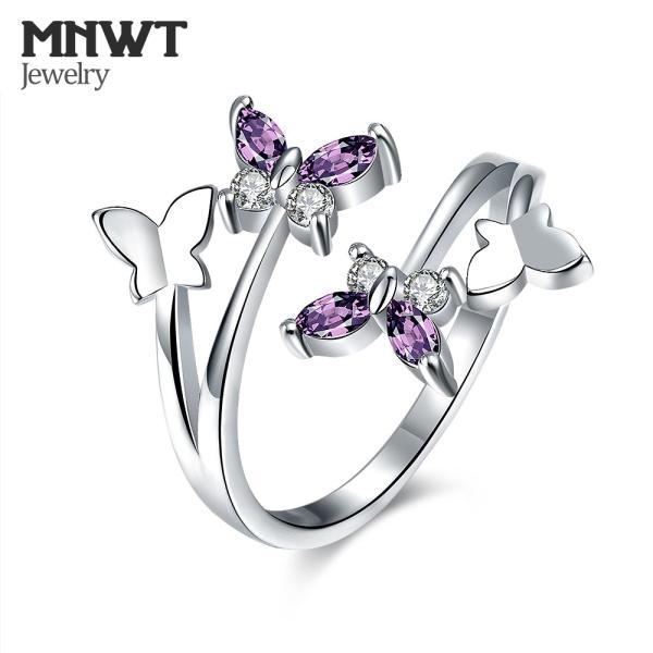 本商品は海外からの発送となり到着までに2〜3週間程度を頂戴します。予めご了承くださいませ。商品名レディース ジュエリー シルバー カラー 調整可能 リング ラインストーン 蝶 ファッション パーティ 婚約 ギフトスペックメタルタイプ-銅性別...