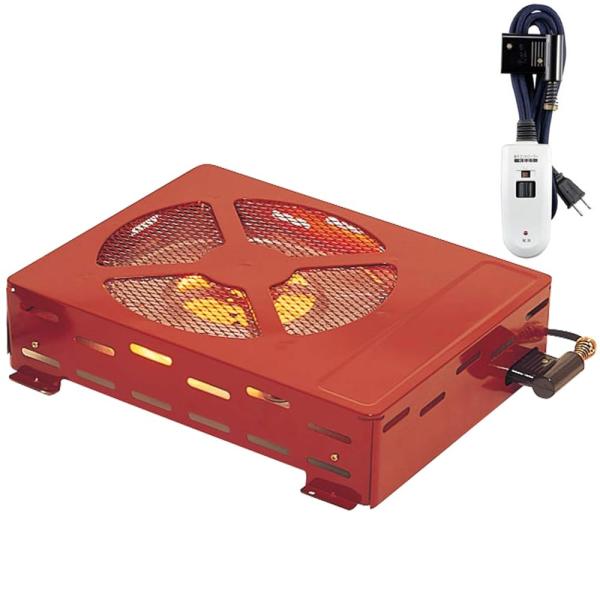 「商品情報」●掘こたつ用取り替え用ヒーターユニット。●手元電子コントローラーで温度調節ラクラク。「主な仕様」本体サイズ:幅29×奥行36×高さ8.5cm本体重量:1.8kg消費電力:600W手元電子コントローラー発熱体:ハロゲンヒーター
