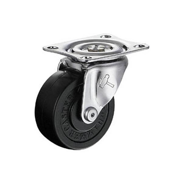 車輪 ゴム車車輪サイズ(D) 75ミリ許容荷重(1ヶ) 50 daN　取付高 90 ミリ取付座 70ミリ×58 ミリ 取付寸法 55ミリｘ42ミリ4穴 取付穴径8.8ミリ 車幅 26 ミリ管理番号　「60520765-1」 　　　棚番　２Ｆ...