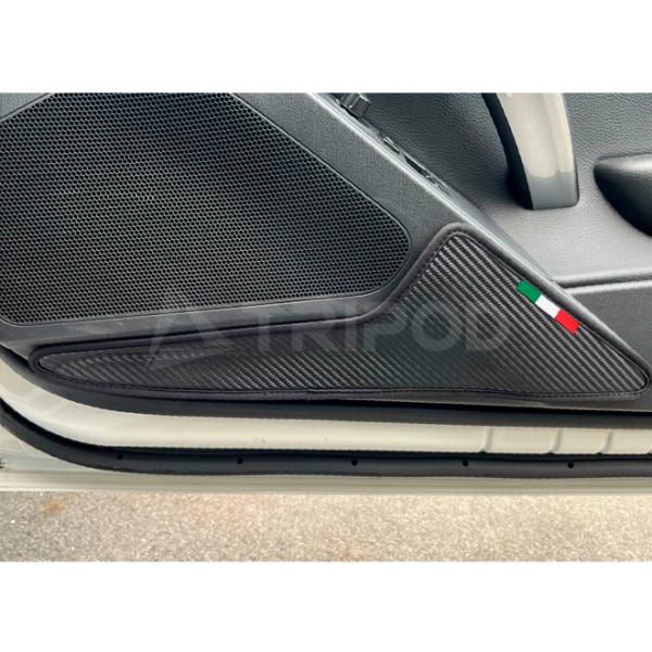 core OBJ Carbon Tone Door Kick Guard for ABARTH 124 Spider