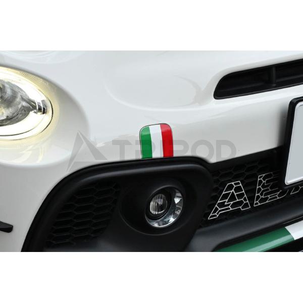 core OBJ Towing Hook Cover Tricolor Decal Set for ABARTH