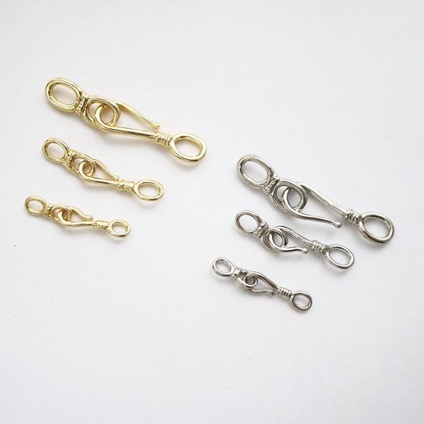 金アレ対応 色褪せにくい シンプルデザイン フック 留め具 ※ご希望の商品をオプションよりご選択のうえ、　お買い求めください。□種類：L　 360円長さ：フック約23mm メガネカン約16mm  M　 300円長さ：フック約18mm メガネ...