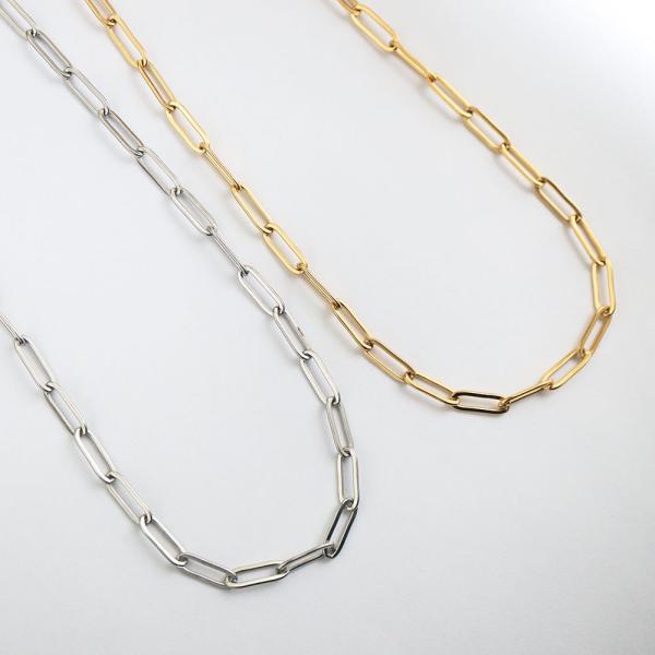 ＼つけっぱなしOK！／金アレ対応 316L サージカルステンレス スクエアチェーン ネックレス  □カラー：ゴールドシルバー（ステンレス無垢）□内容量：1個□素材：ゴールド　　　＊＊18金コーティングステンレス無垢＊＊コーティング無し□サイ...