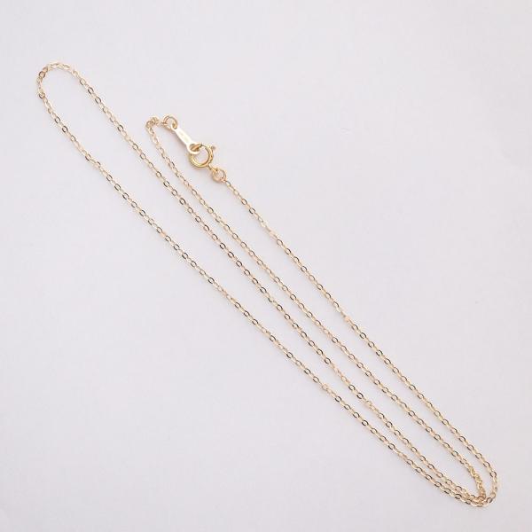 14KGF ゴールドフィルド 平アズキ 幅1.3mm ネックレスチェーン フラットあずきMade in USA　アメリカ直輸入□内容量：1本 □サイズ：全長約48cm・43cm1コマ線径約0.15ｍｍ×幅約1.3ｍｍ×長さ約1.7ｍｍ引き輪...