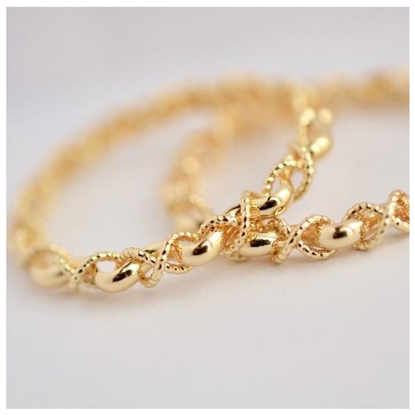 金アレ対応 色褪せにくい　 あみあみ風フープチャーム□内容量：2個□素材：真鍮の14Kコーティング加工□サイズ：約φ31mm《注意事項》 　　◎金属アレルギーには個人差がございます。全ての方がアレルギー反応が出ないことを保証するものではござ...