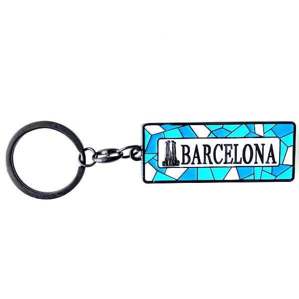 ガウディの代表作の一つ、サグラダ・ファミリアが描かれた、スペイン・カタルーニャ州バルセロナ県の基礎自治体、カタルーニャ州の州都であり、バルセロナ県の県都である、バルセロナのサインキーホルダーです。■サイズ：横6.2x縦2.4x厚さ0.2cm...