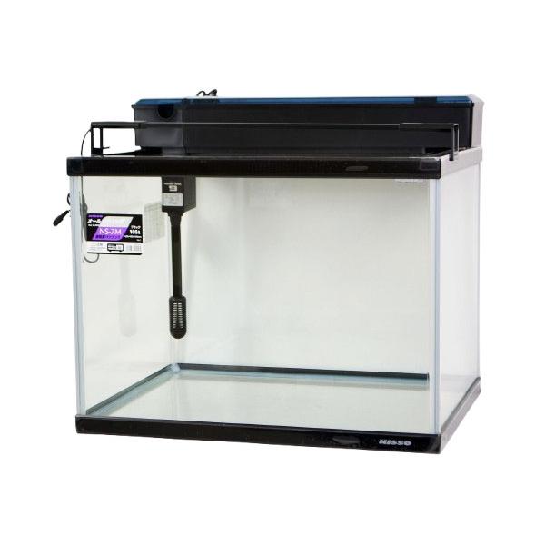 ６０ｘ４５ｘ４５cmガラス水槽と上部フィルター、ＬＥＤライト、ガラスフタの４点セットです。