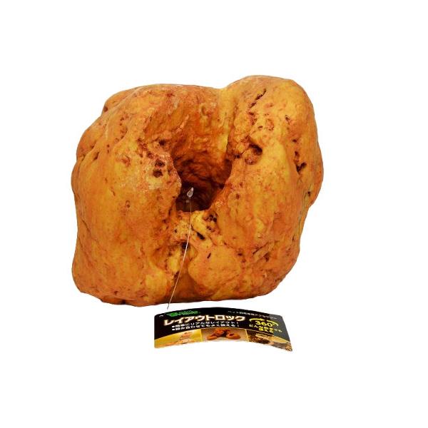 日光浴やシェルターに使える、赤褐色のリアルな人工岩石です。どんな向きでも使えて、簡単にレイアウトできます。