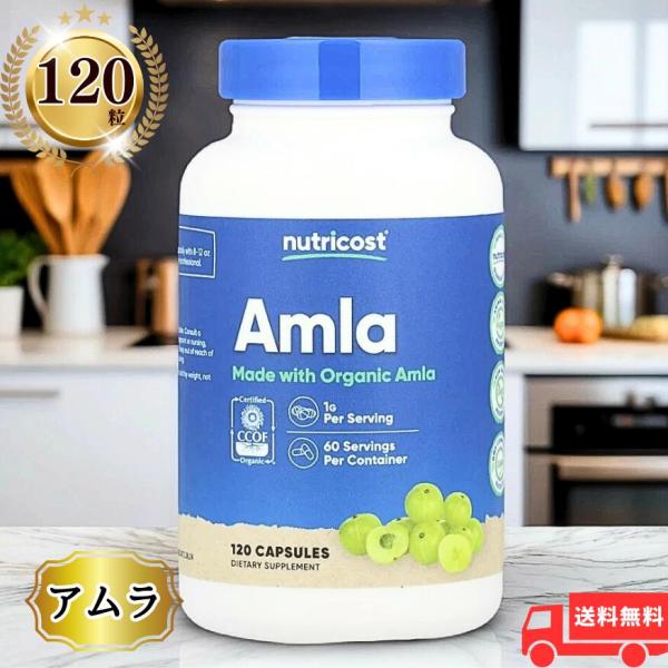 ■ Nutricost アムラ（インディアンゴウヤ）サプリメント 500mg×120カプセル【製品の特長】・1カプセルに500mgのアムラ（インディアンゴウヤ／インドすぐり）を高濃度配合・天然由来の抗酸化成分を豊富に含み、毎日の健康維持や美...