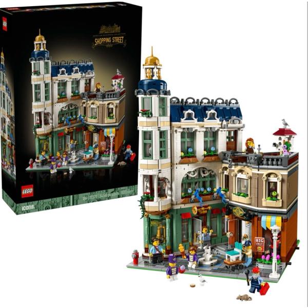 【発売日：2026年01月04日】【商品情報】歴史ある街並みでショッピングを楽しむなら、レゴ アイコン ショッピングストリートへお越しください。お洒落な建物が立ち並ぶ路地を歩いて行くと活気あふれる広場に出ます。楽器店、趣のある家具店、居心地...