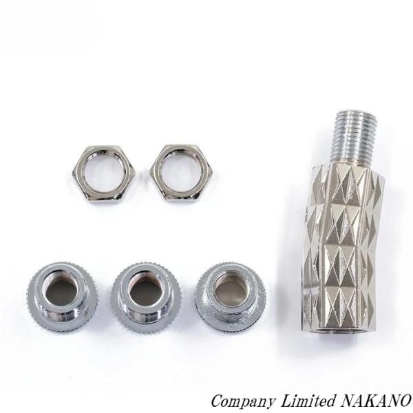 ●シフトノブを延長＆少し曲げたい時にどうぞ●エクステンション下部（車側）は汎用付属の専用アダプターで10×1.25/12×1.25/12×1.75のお車に取付可能●エクステンション上部（シフトノブ側）10×1.25/12×1.25/12×1...