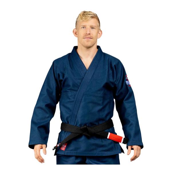 【FUJI SPORTS　フジスポーツ】ブラジリアン柔術衣　上下セット（帯は付属しません）■モデル ： All Around オールアラウンド■カラー：ダークネイビー■状態：新品ニューヨークの老舗格闘技ブランド。ホイラー・グレイシーやリオオ...